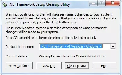 orodje za čiščenje net frameworka