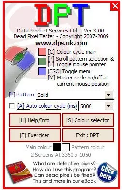 Dead Pixel Tester