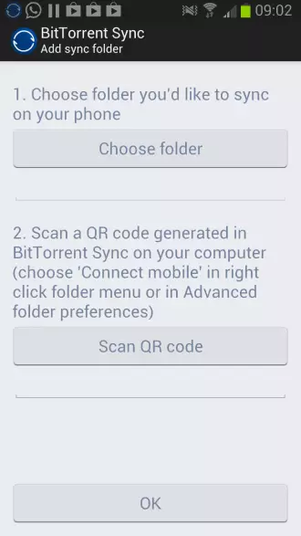 bittorrent-synkronointi Android