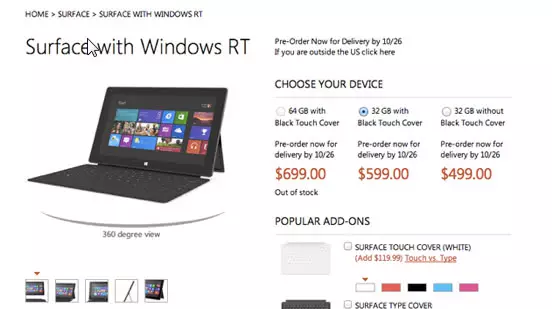 surface rt windows 8