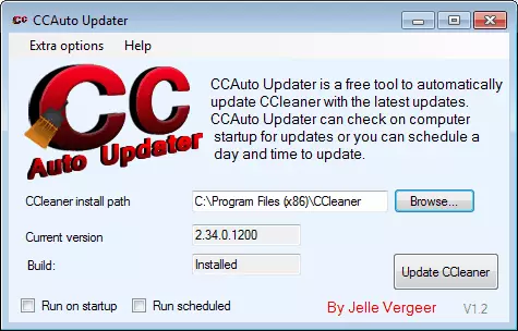 ccleaner автоматты жаңартушысы