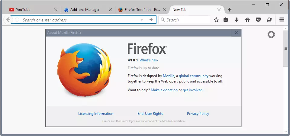Firefox xp vista fundi i mbështetjes