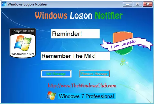 Windows Logon Notifier