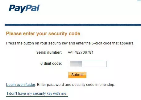 Da, prijavo z varnostno kodo PayPal lahko obidete