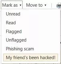 Hotmail Şîfreyên Hevpar Asteng dike, Raporkirina Hevalê Min Hat Hackkirin Zêde dike