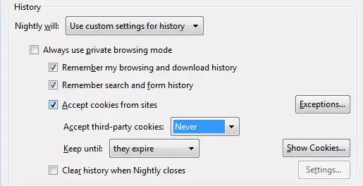 Mozilla が Cookie Clearinghouse のプライバシー情報を Firefox に実装