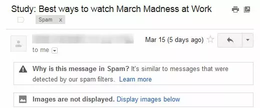 gmail spam'i