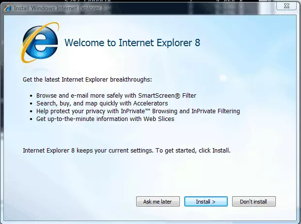 Πακέτα γλωσσών Internet Explorer 8 5518_1