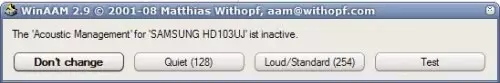 Зменшення шуму жорсткого диска за допомогою WinAAM 5574_2