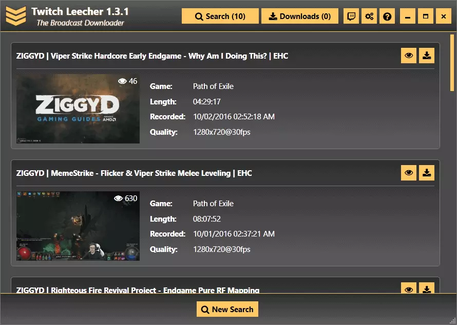 Twitch Leecher：下载 Twitch.tv 流