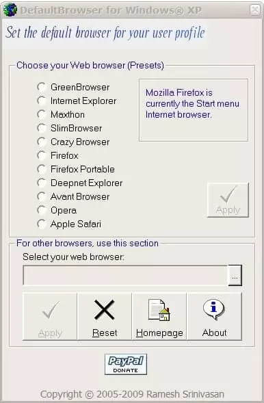 browser tal-internet default