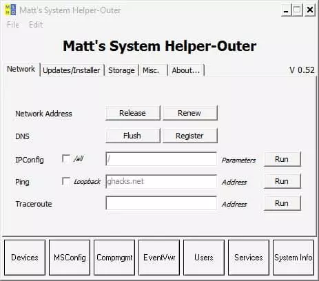 Outer Helper System Matt