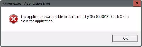 Membetulkan "aplikasi tidak dapat dimulakan dengan betul (0xc0000018)" dalam Windows