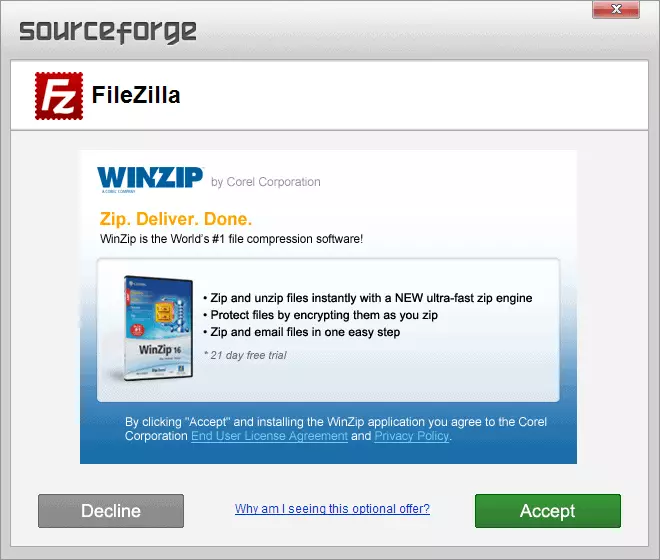 sourceforge adware
