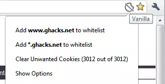 cookie whitelist