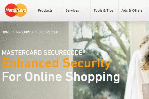 MasterCard SecureCode පැහැදිලි කර ඇත