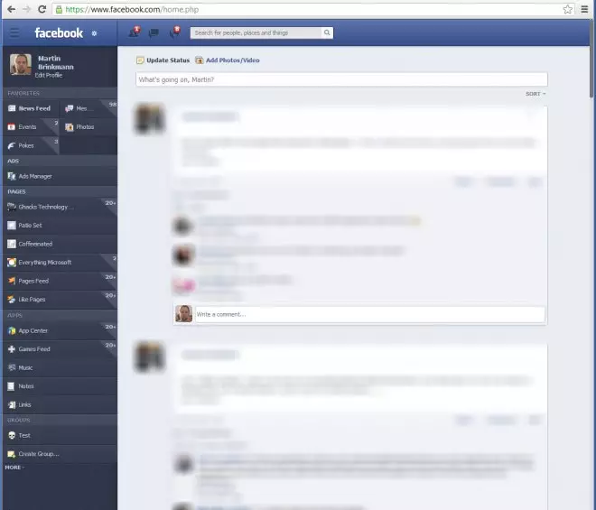 facebook theme makeover skrini