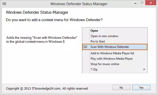 Windows Defender Status Manager يجعل الأمان أسهل