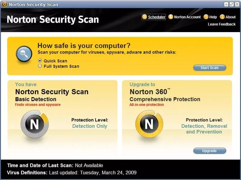 Norton Security Scan