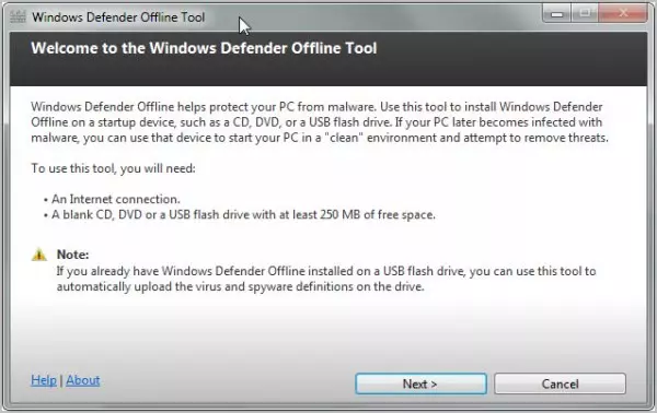Windows Defender chida chopanda intaneti