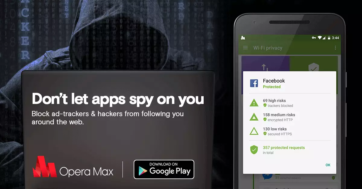 La nuova modalità Privacy di Opera Max