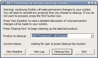 Microsoft .net Framework Cleanup Tool