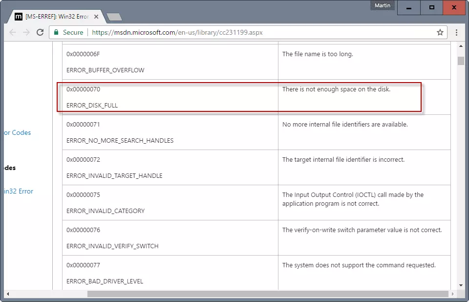 Windows Upgrade Error Codes Decrypted