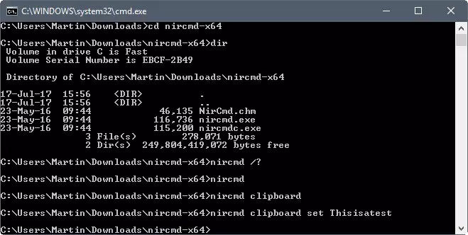 أداة Nirsoft Command Line