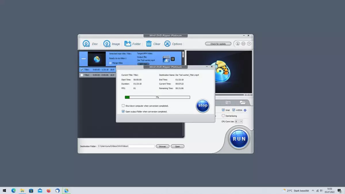 WinX DVD Ripper Platinum의 도움으로 Windows 11/10에서 DVD를 재생하는 방법 61_3