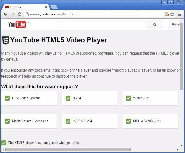 Mpilalao youtube chrome HTML5