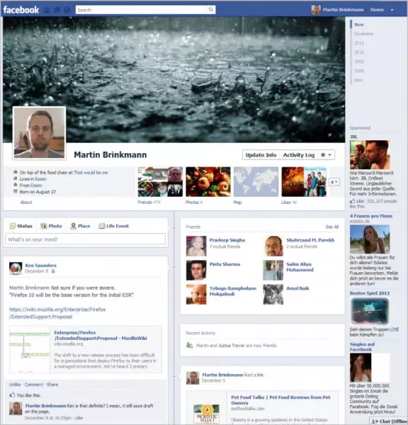 Facebook aktywuje profile osi czasu dla wszystkich użytkowników jesienią