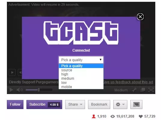 Twitch Chromecast