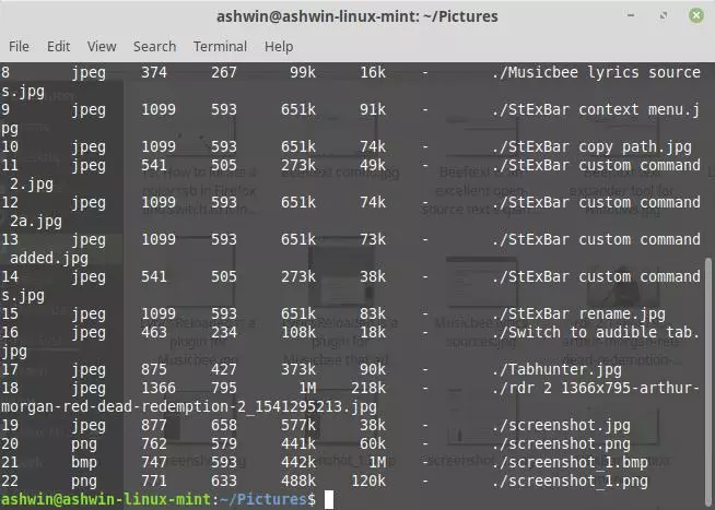 Feh è un visualizzatore di immagini da riga di comando per Linux