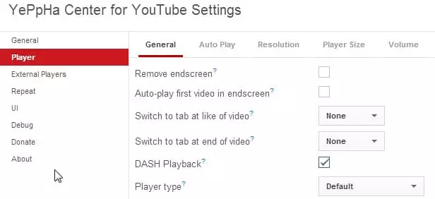 youtube buffering setting Yeppha