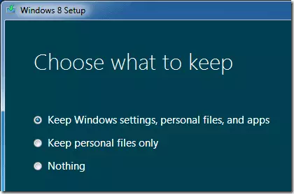 Pag-upgrade ng Windows 8: posible ang malinis na pag-install?