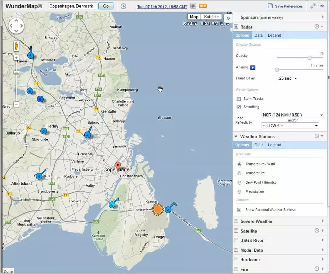 WunderMap Nampilake Informasi Cuaca Biyen lan Saiki