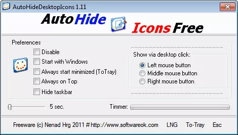 Ikon Sumputkeun Otomatis Dina Desktop Windows