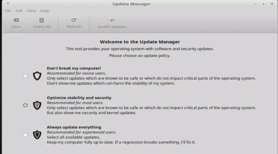 LM-opdatering 1