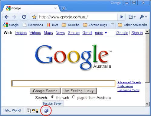 โปรแกรมรักษาเซสชันของ google chrome