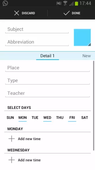 timetable