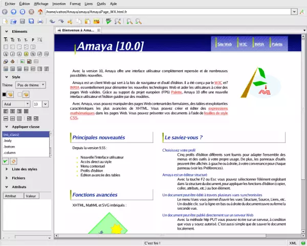 Un navigateur Web et un éditeur conformes aux normes : Amaya 6697_1
