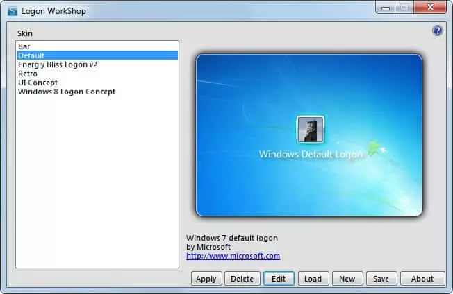 Gweithdy Logon, Customize The Windows 7 Logon Screen.