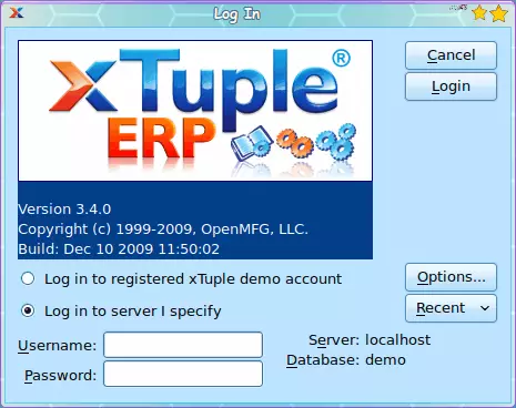 xTuple ERP Postbooks Edition орнотуу