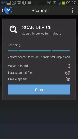 Malwarebytes Anti-Malware Mobile សម្រាប់ Android បើកដំណើរការហើយ។