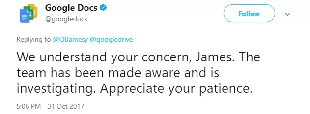 Njerëzit raportojnë se Google heq dokumentet nga Google Docs për shkelje të TOS