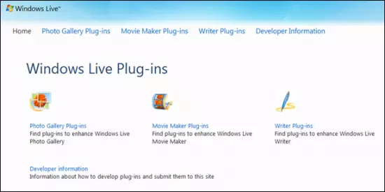 подключаемые модули Windows Live