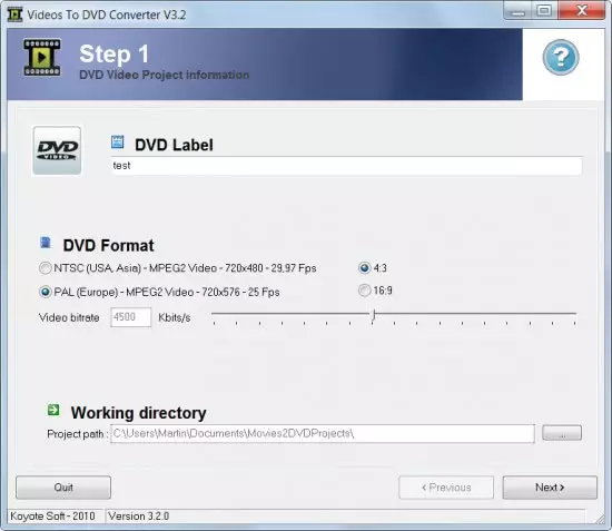 video ho DVD converter