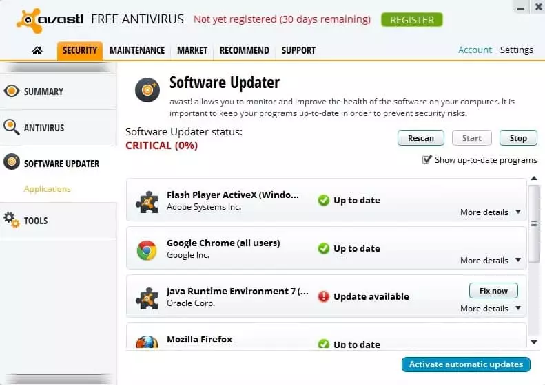 Avast! නොමිලේ Antivirus 8 නිකුත් කර ඇත