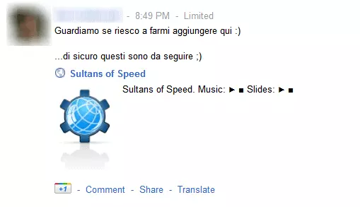 Google Translate para sa Google+