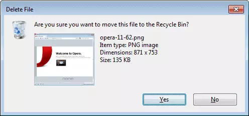 Sind Sie sicher, dass Sie diese Datei in den Papierkorb verschieben möchten?